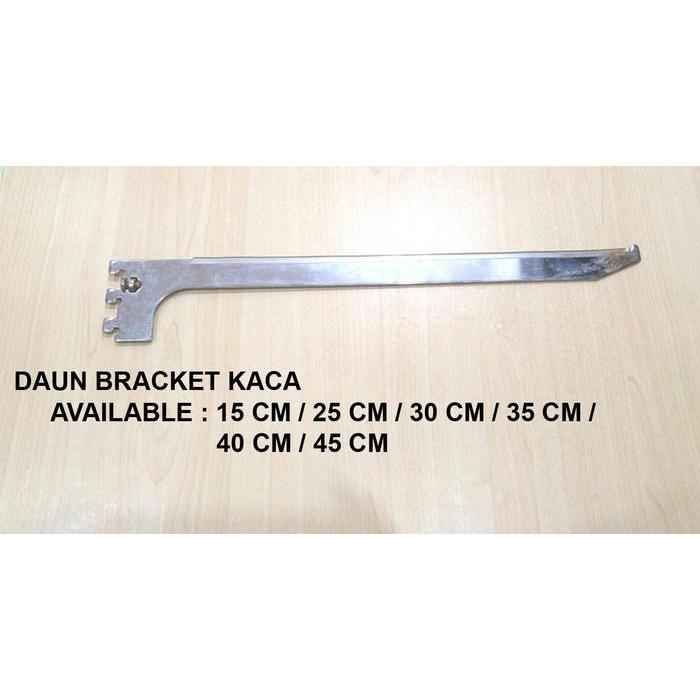 Jual Daun Bracket Kaca 30 cm / Penyangga Display Kaca | Shopee Indonesia