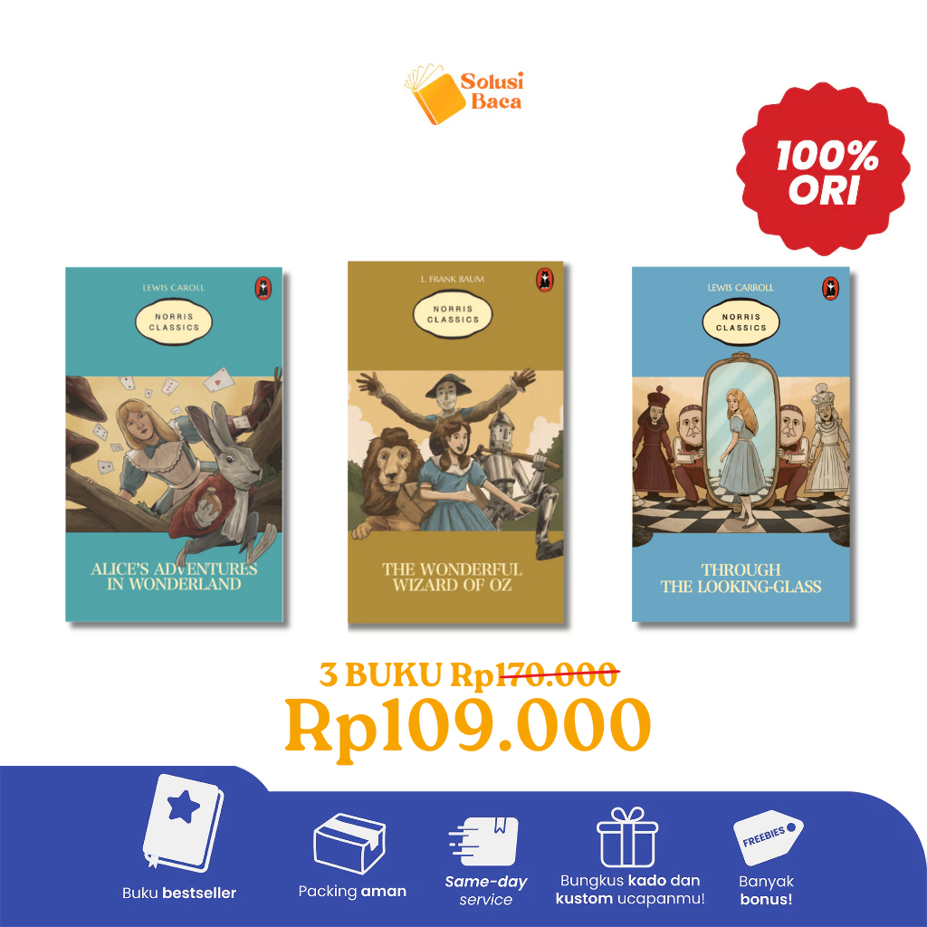 Jual Paket Norris - Buku Alice’s Adventures in Wonderland + The ...