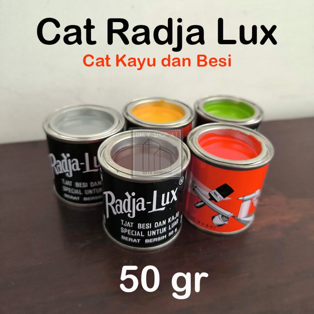 Jual Cat Radja Lux 50 gr / Cat Kayu Dan Besi Banyak Warna Original ...