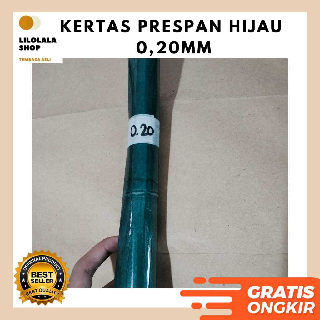 Jual Prespan Hijau 0.20 0,20 mm Kertas 40x100 cm Pelapis Gulung Motor ...