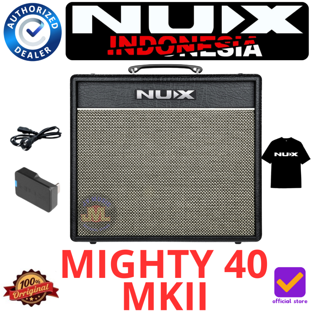Jual Nux Mighty 40 MK2 40-Watt Compact Guitar Amplifier Original Ampli ...