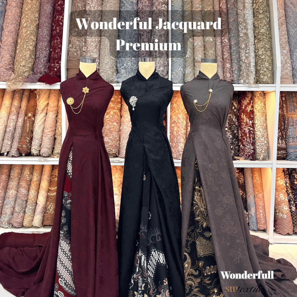 Jual Kain Katun Wonderful Jacquard Embos Janggan Premium HMT | Kain ...