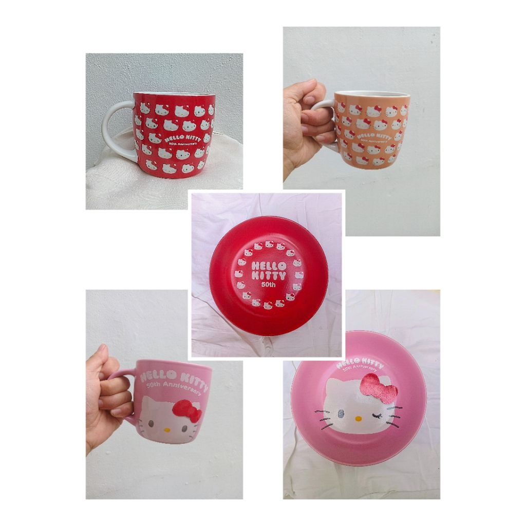 Jual hello kitty mug cup gelass piring sanrio cinnamoroll | Shopee ...