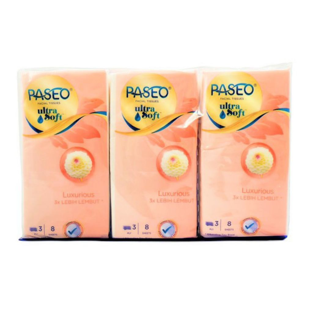 Jual | 6pcs | paseo hangky ultrasoft facial tissue 8s 3ply - tisu saku ...