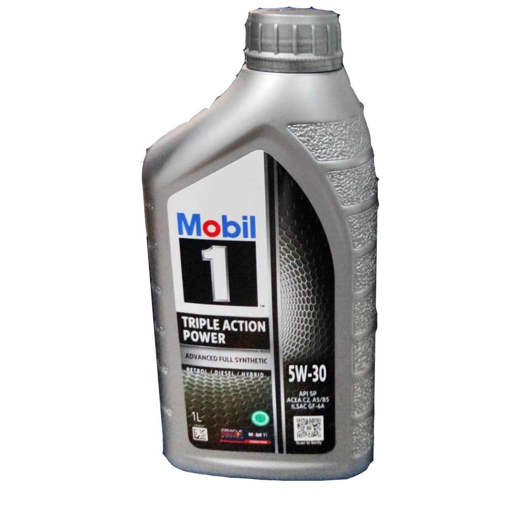 Jual MOBIL 1 TRIPLE ACTION POWER 5W30 API SP 1 LITER / Mobil 1 Triple ...