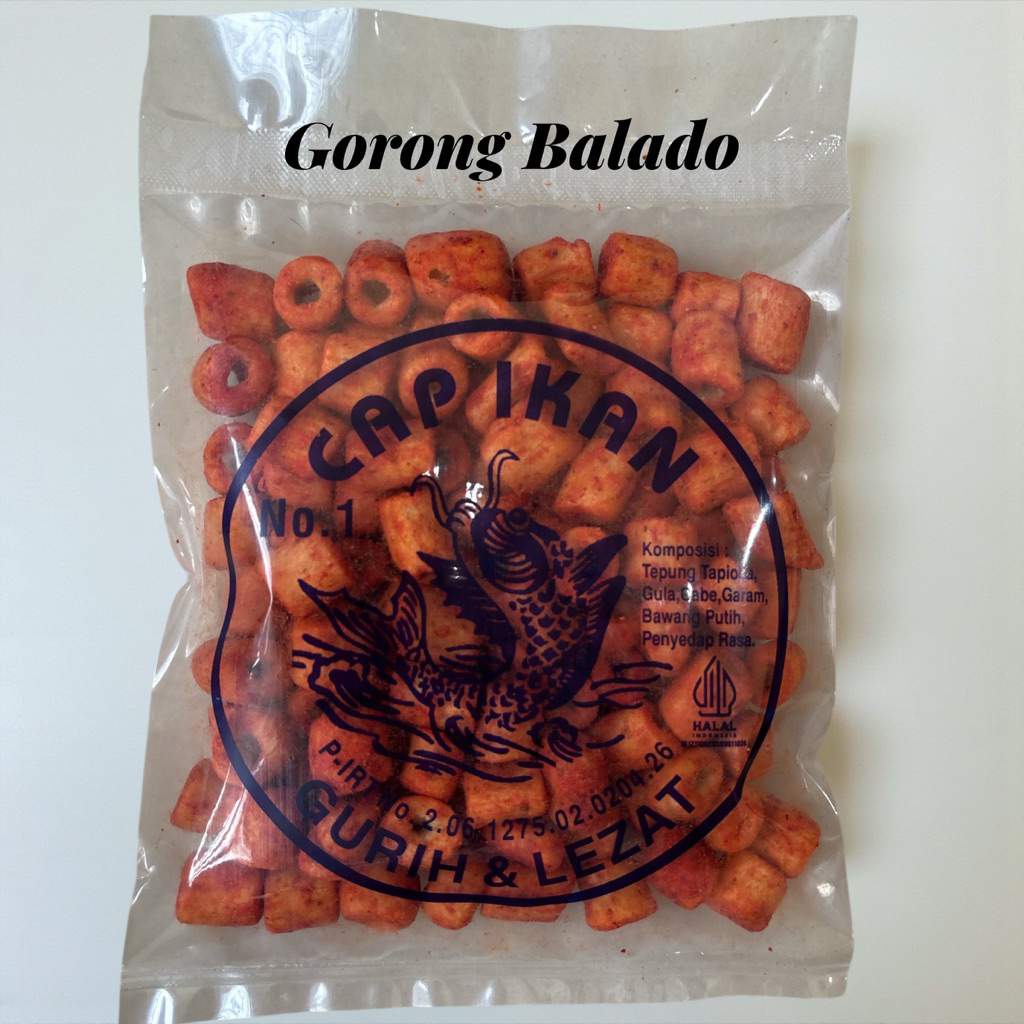 Jual Snack CAP IKAN / Kerupuk Gorong Gorong Balado / Kerupuk CAP IKAN ...