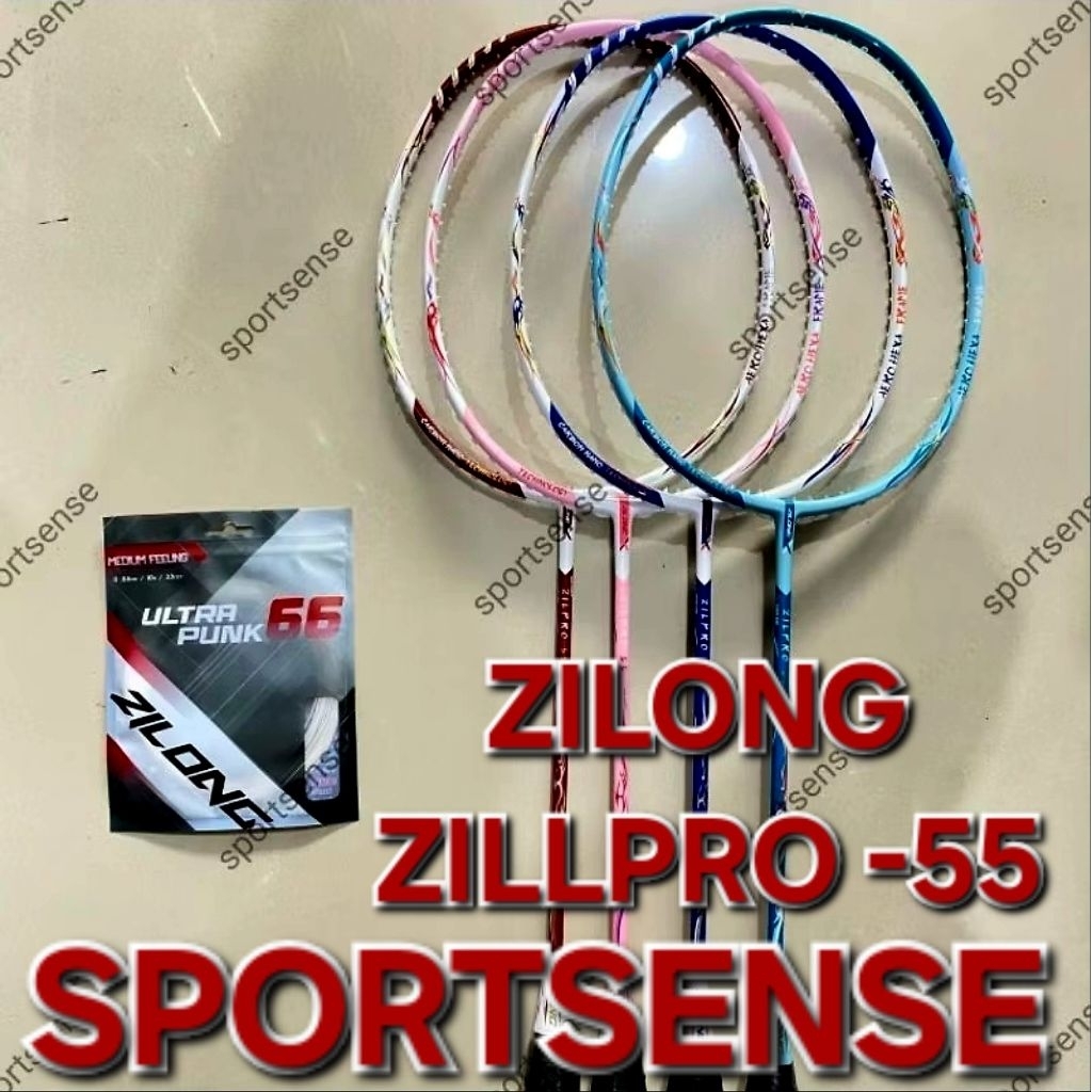 Jual Raket Badminton Zilong Zilpro 55 32lbs Original Bonus Senar Grip ...
