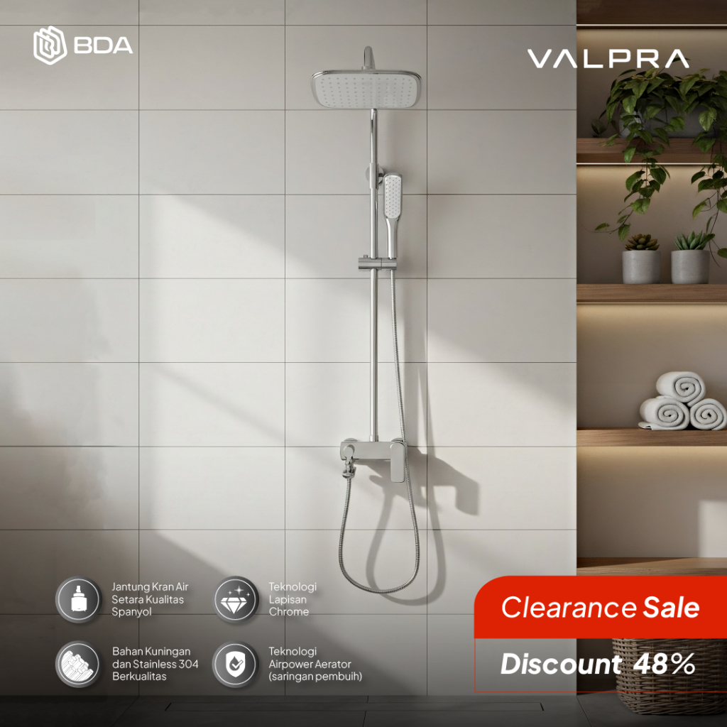 Jual Valpra Shower Kamar Mandi Set Shower Set Tiang Shower Mandi Panas ...