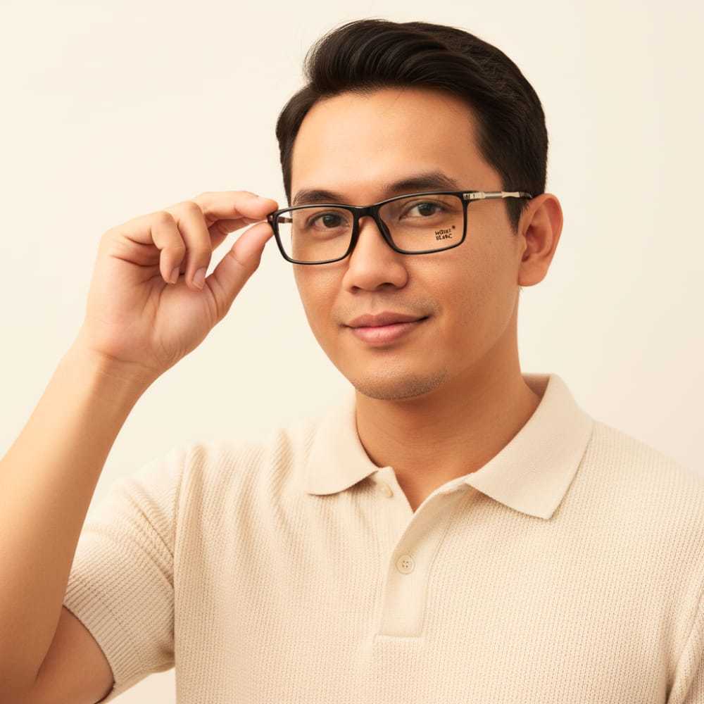 Jual Kacamata Minus Photochromic Anti Radiasi Pria Frame MONT BLANC ...