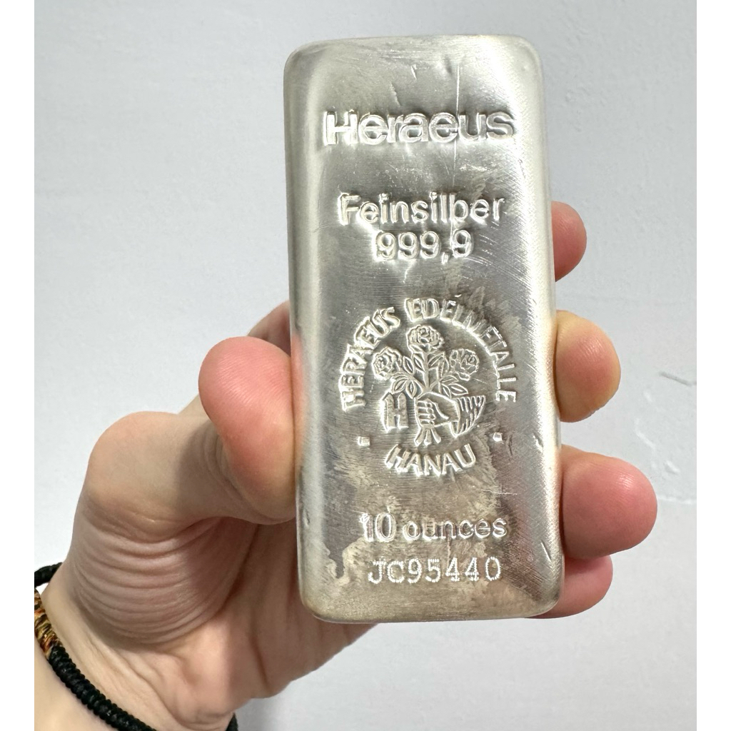 Jual READY SILVER PERAK HERAEUS 10 oz BERSERTIFIKAT | Shopee Indonesia