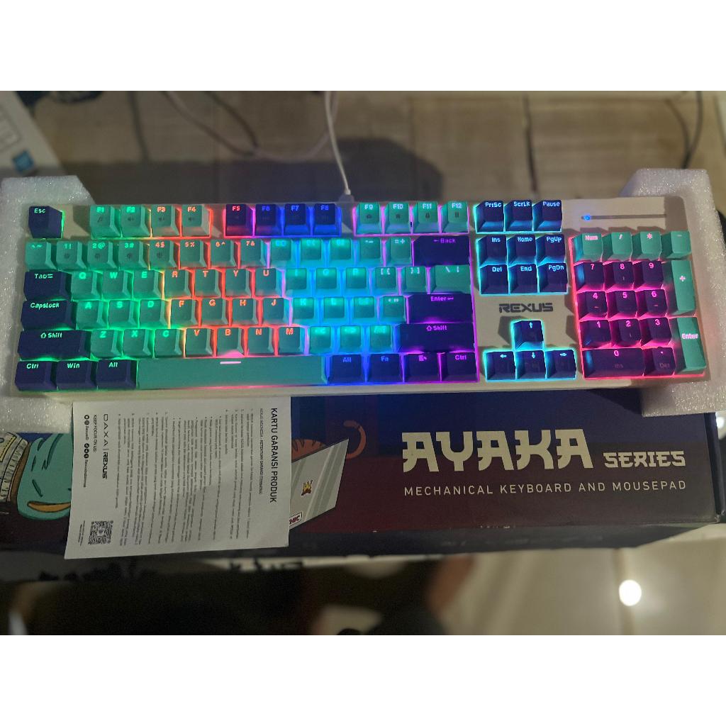 Jual KEYBOARD MECHANICAL REXUS AYAKA FULL SIZE - RED SWITCH HOTSWAP ...