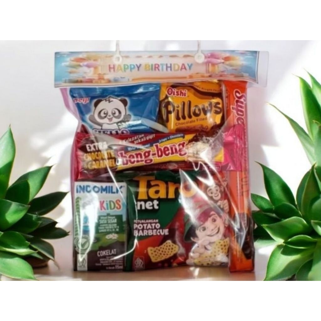 Jual SNACK ULTAH 1 BUNGKUS SNACK ULANG TAHUN ANAK / PAKET HAMPERS ULANG ...