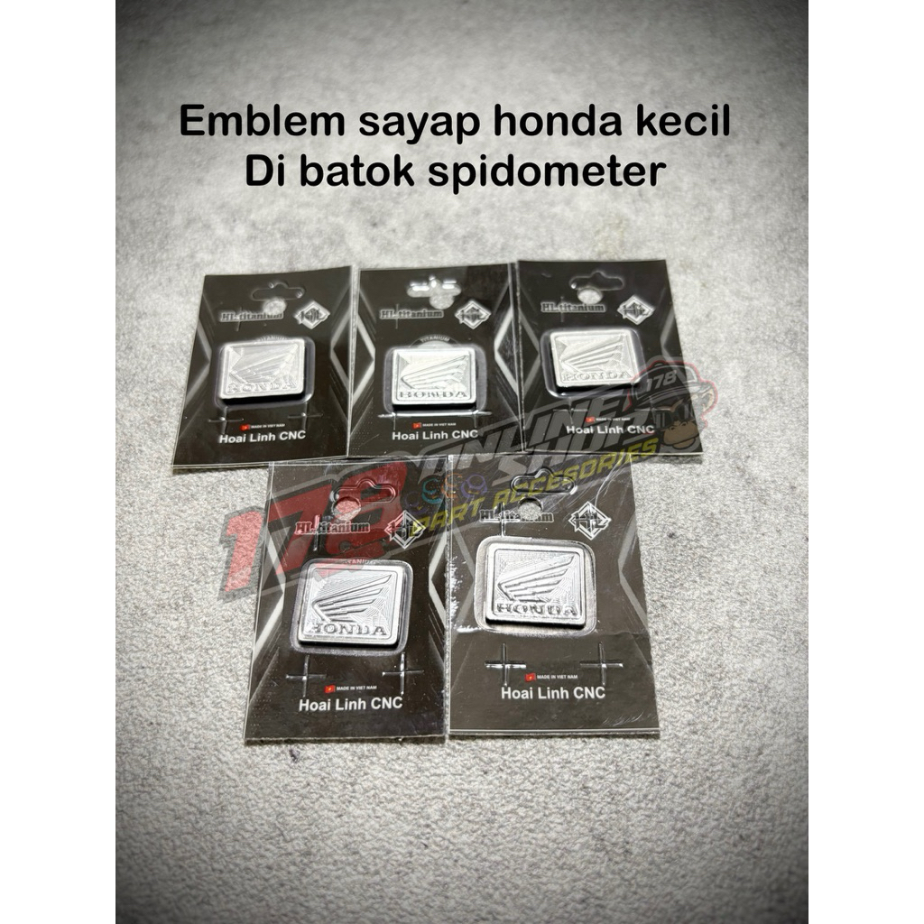 Jual emblem honda sayap kecil di spidometer silver vario 125/150,stylo ...