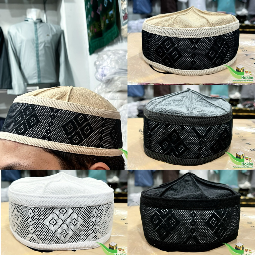 Jual Kopiah Thaliban Kerucut Jaring Model Terbaru Dewasa & Anak anak ...