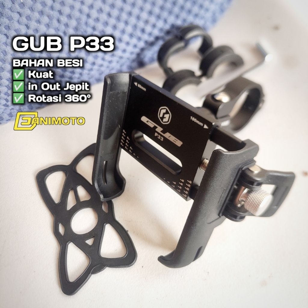 Jual Holder HP Original GUB P30 Sepeda Motor Scoopy PCX ADV Genio Beat ...