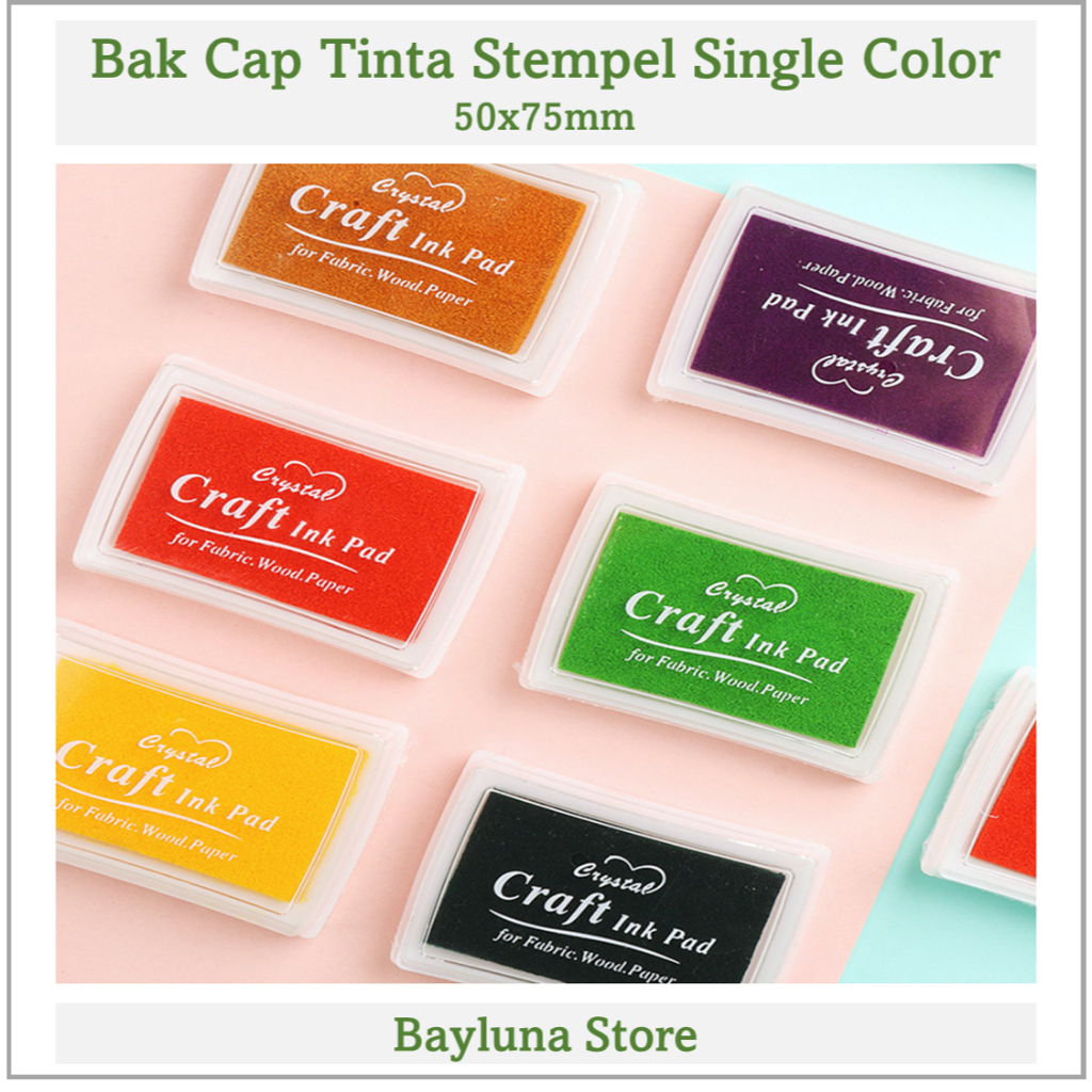 Jual BYL Bak Cap Tinta Inkpad Stempel Single Color 50x75mm, Bantalan ...
