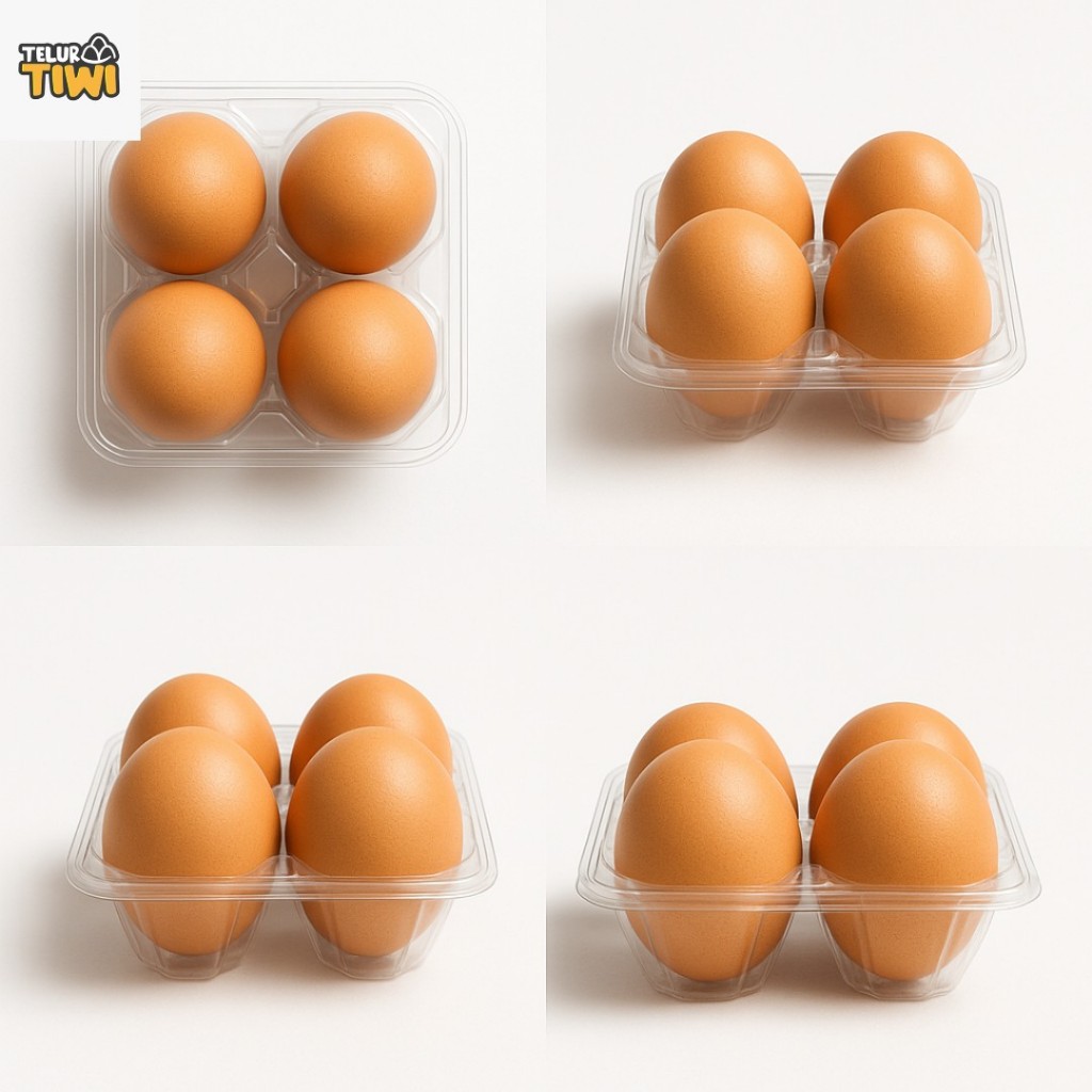 Jual Telur Tiwi Telur Ayam Omega 3 Pack 4 Pcs Sehat Kaya Nutrisi ...