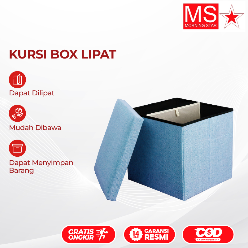 Jual Morning Star Kursi Box Lipat Serbaguna 3 Ukuran Kotak Penyimpanan ...