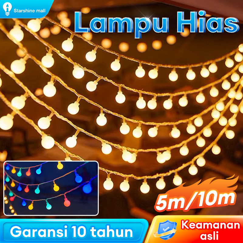 Jual Lampu Hias Dekorasi Tenda Pesta 5m/10m led strip lampu kelap kelip ...