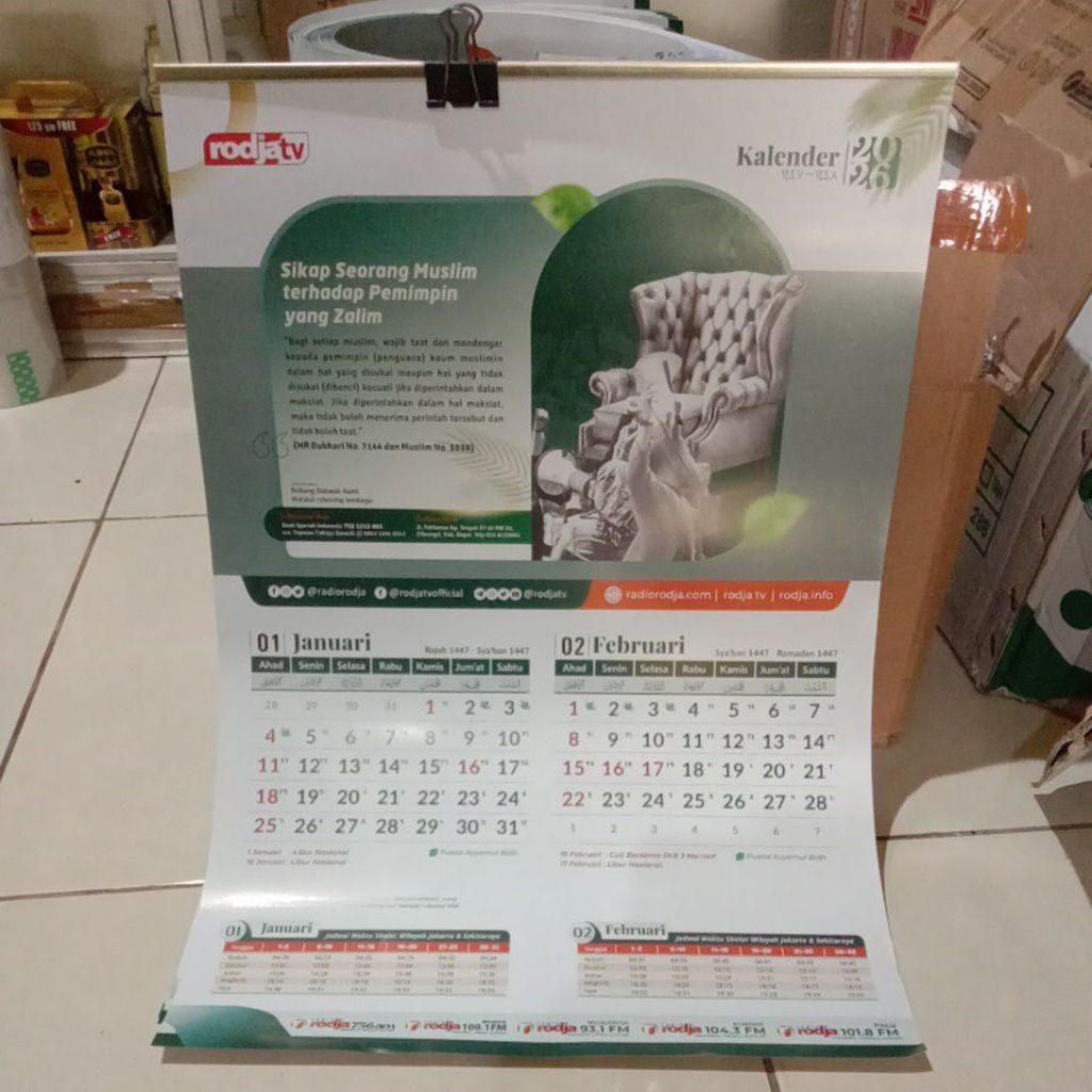 Jual KALENDER RODJA TAHUN 2026 EDISI DINDING | Shopee Indonesia