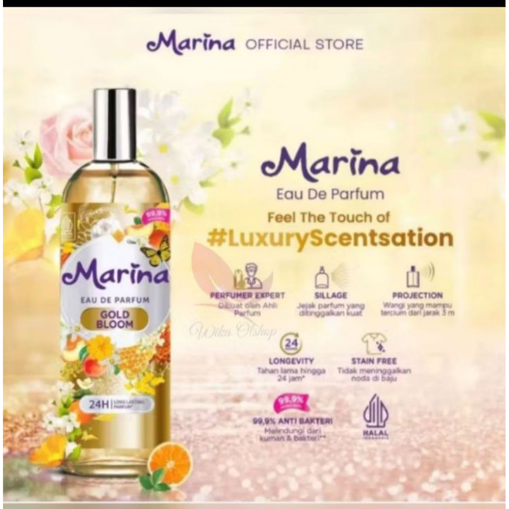 Jual Marina Eau de Parfum Gold Bloom 98 ml | Shopee Indonesia