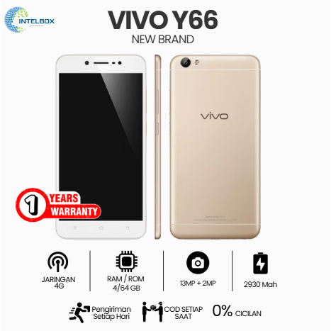 Jual SMARTPHONE VIVO Y66 RAM 4/64GB FULLSET GARANSI 12 BULAN TERMURAH ...