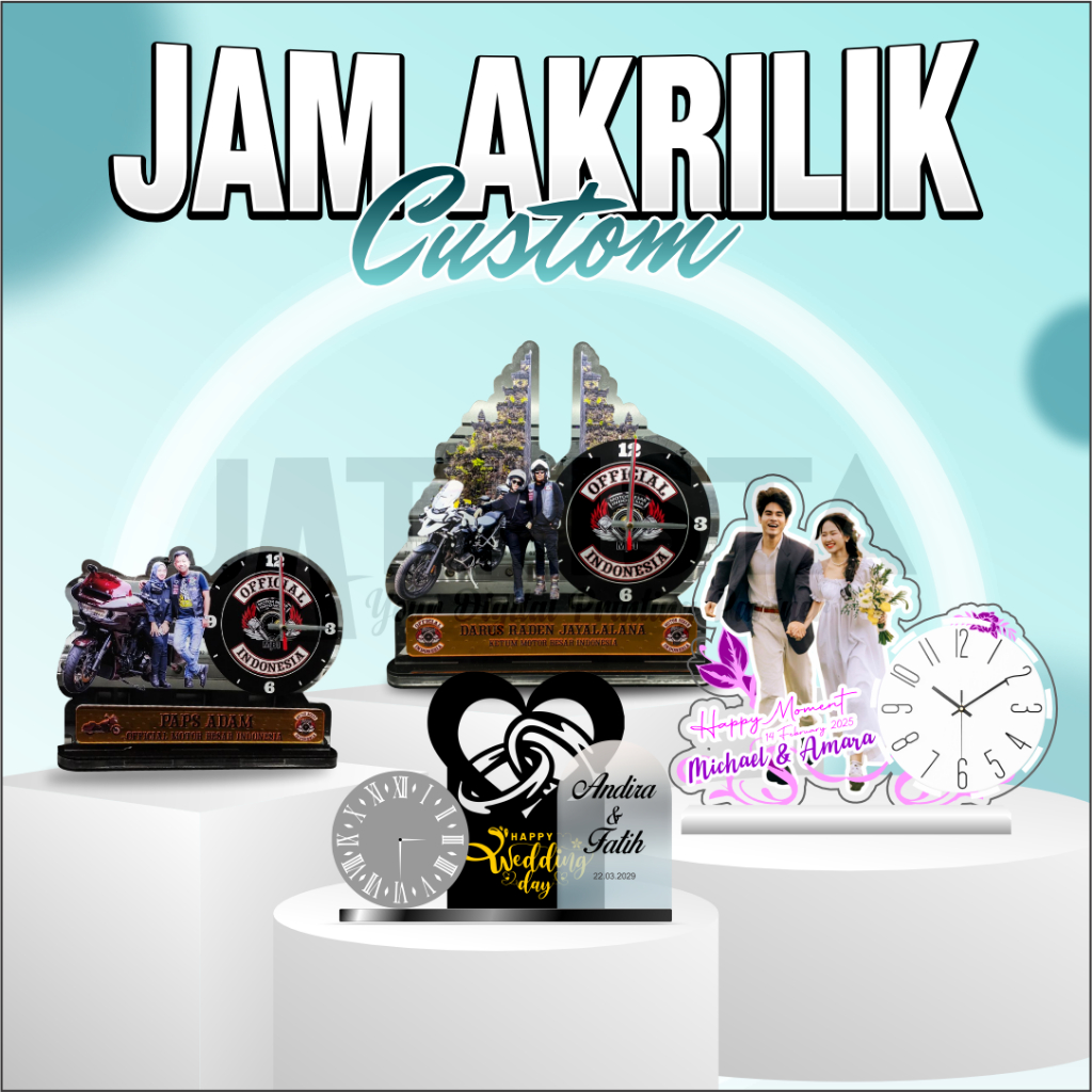 Jual JAM DINDING CUSTOM | JAM AKRILIK | JAM PREMIUM | KADO PERNIKAHAN ...