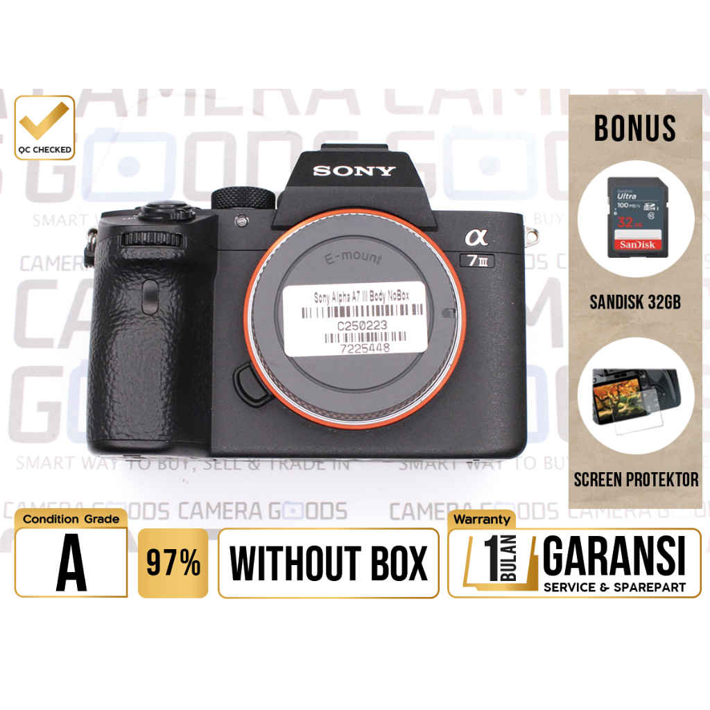 Jual Kamera Sony Alpha A7 III Full Frame Camera Digital Mirrorless ...