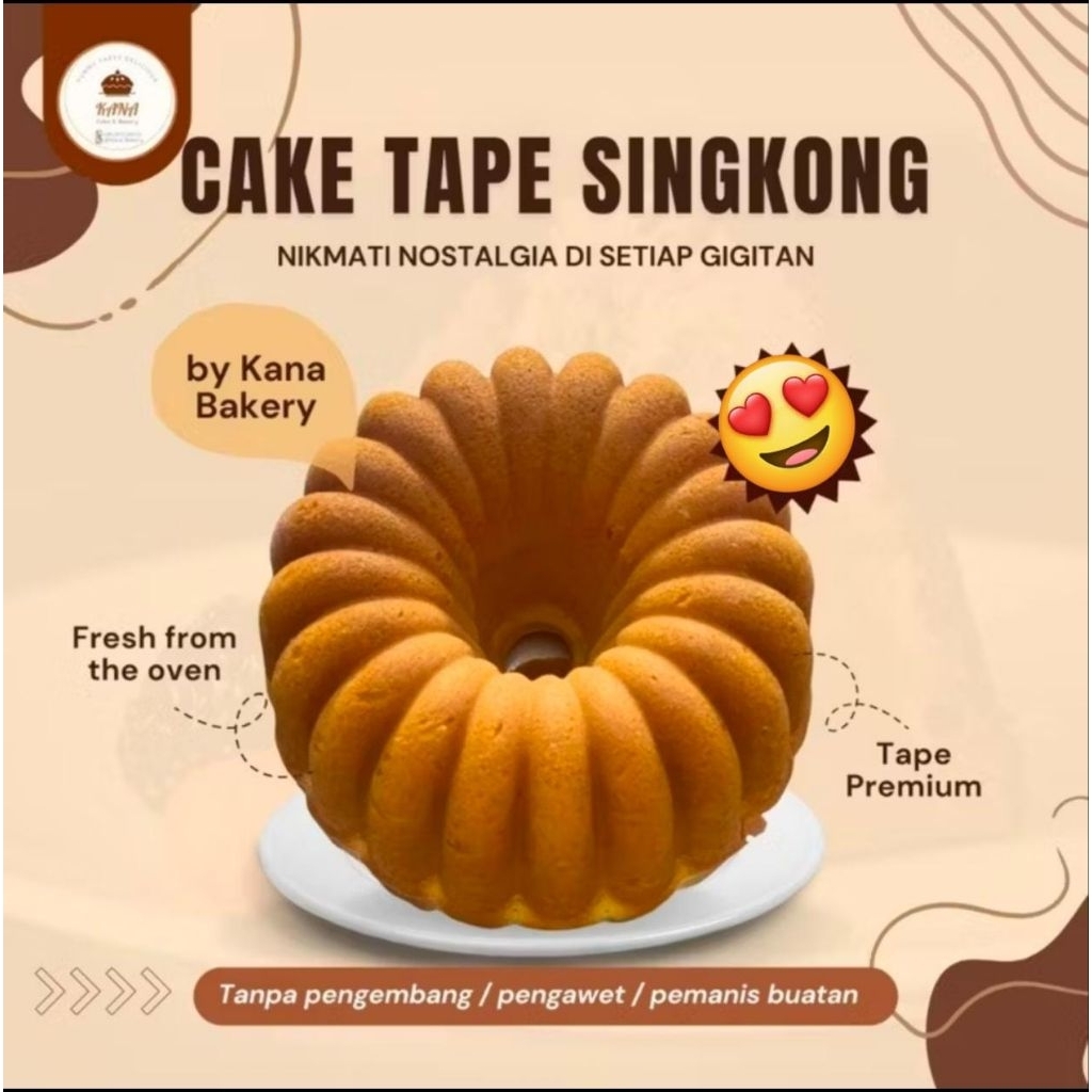 Jual Cake Tape Singkong By Kana Bakery | Shopee Indonesia