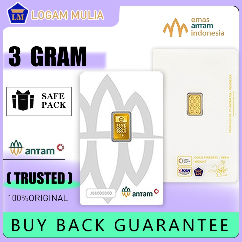 Jual Logam Mulia Emas Antam 3 gram Press Certieye / Retro | Shopee ...