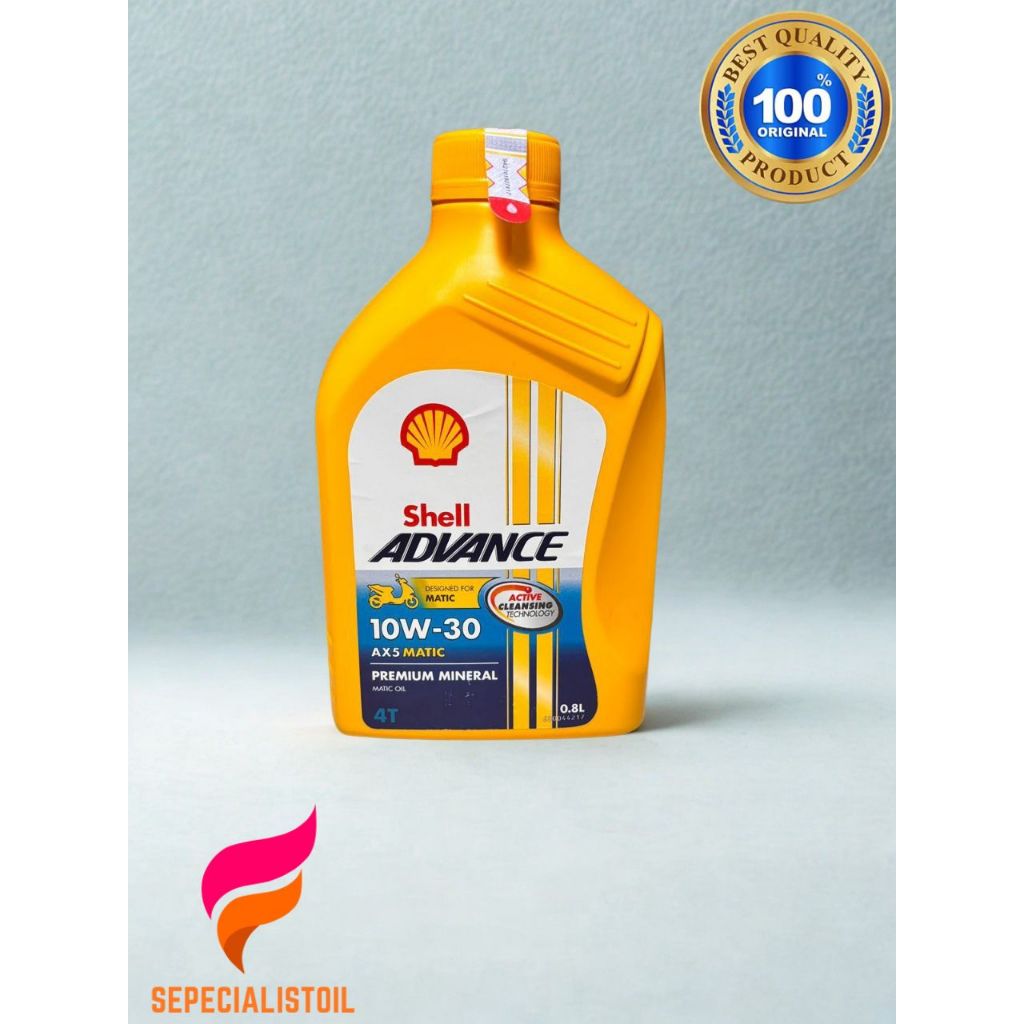 Jual Shell Advance AX5 4T SAE 15W-40 1 Liter API SL JASO MA2 Oli Motor ...