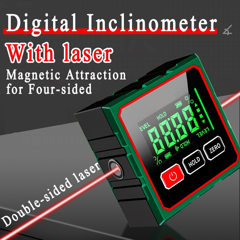 Jual [Laser Dua Sisi] Alat Ukur Sudut Digital Digital Inclinometer ...