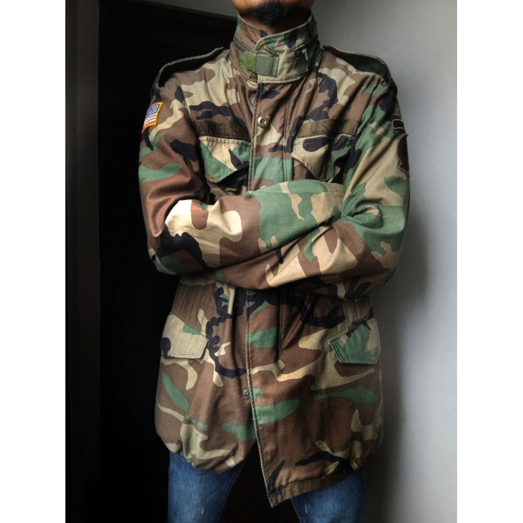 Jual US Army Camo M65 Field Jacket Woodland - Jaket Militer America ...
