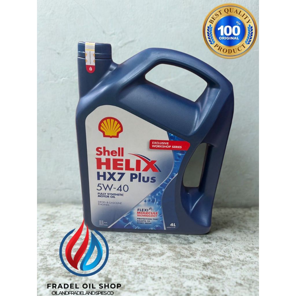 Jual Shell Helix HX7 5W-40 4L Full Synthetic Oil | Shopee Indonesia