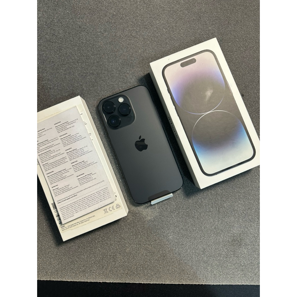 Jual iphone 14 pro 256 gb resmi ibox black super mulus | Shopee Indonesia