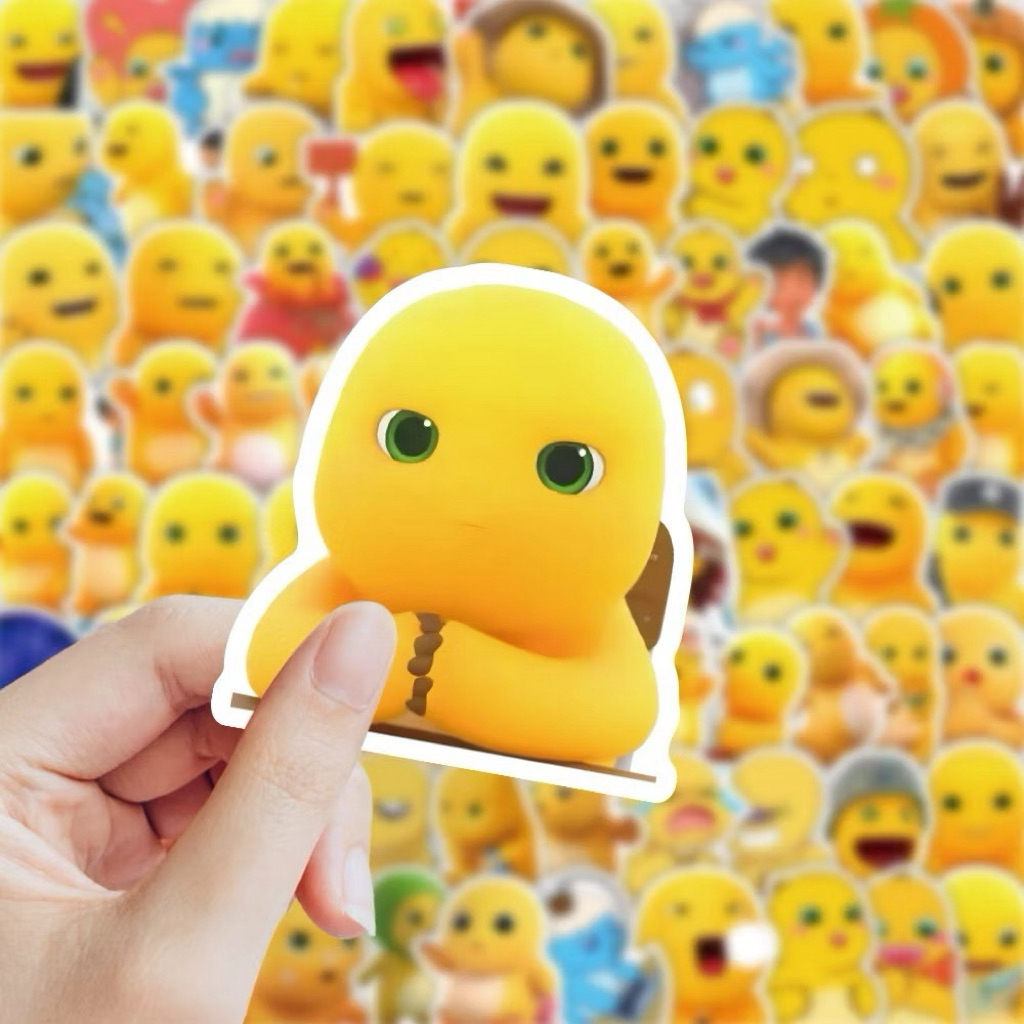 Jual Sticker Pack Nailong Dino Kuning Cute Glossy Waterproof Premium ...