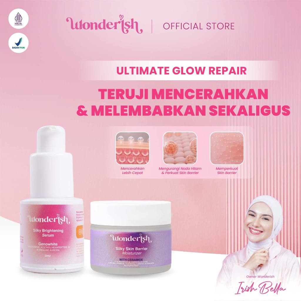 Jual Bundling Wonderish - Serum + Silky Skin Barrier Moisturizer by ...