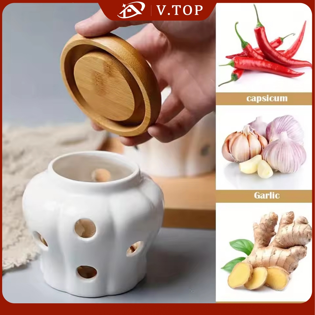 Jual Jar Keramik Bawang / Tempat Bawang / Wadah Tempat Bawang Aesthetic ...