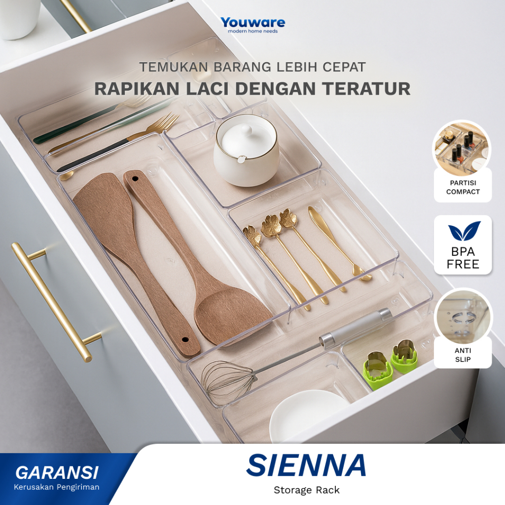 Jual Youware - Sienna Organizer / Sekat Laci / Drawer / Tempat ...