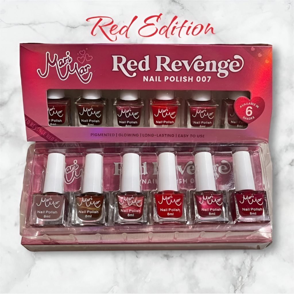 Jual Marimar Nail Polish 007 Red Revenge | Kutek Tahan Lama | Tidak ...