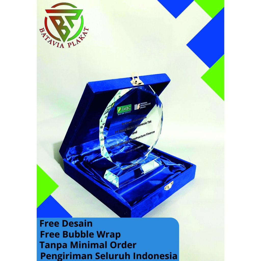 Jual Plakat Kristal Diamond Elegan Premium, Plakat Kristal Custom ...
