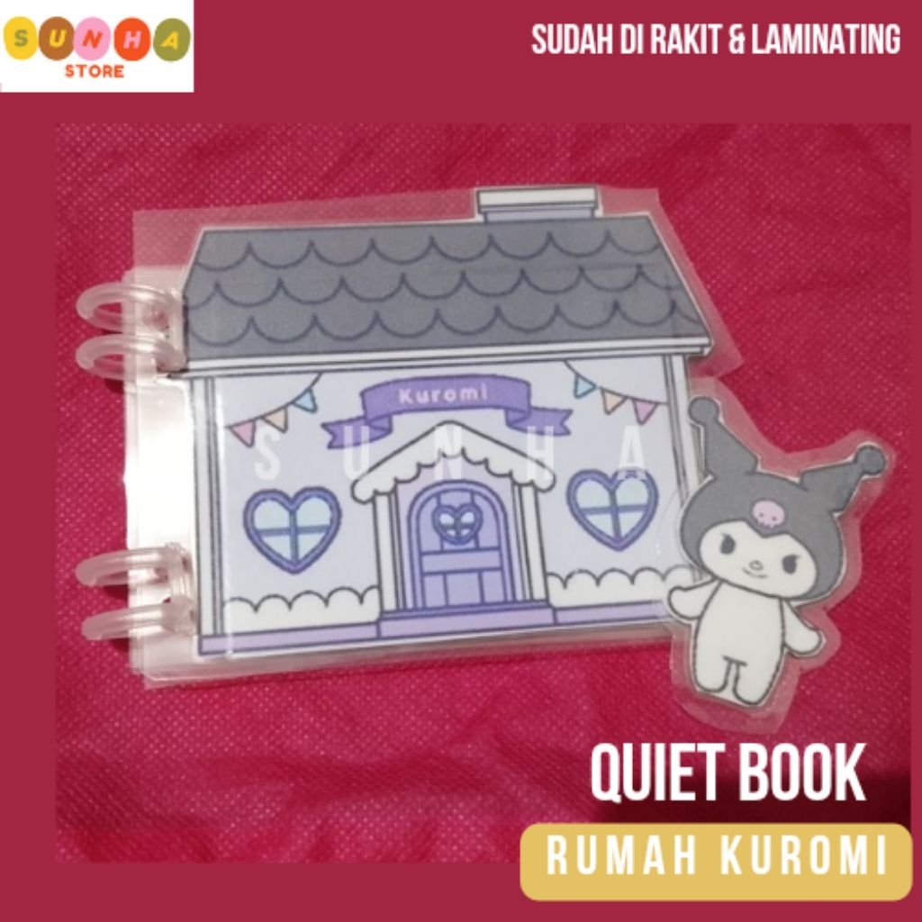 Jual Quiet Book rumah kuromi / rumah rumahan kuromi sanrio kecil ...