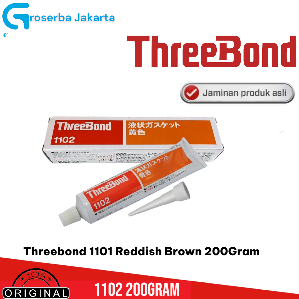 Jual threebond 1102 liquid gasket yellow 200G GASKET ADHESIVE 200g ...