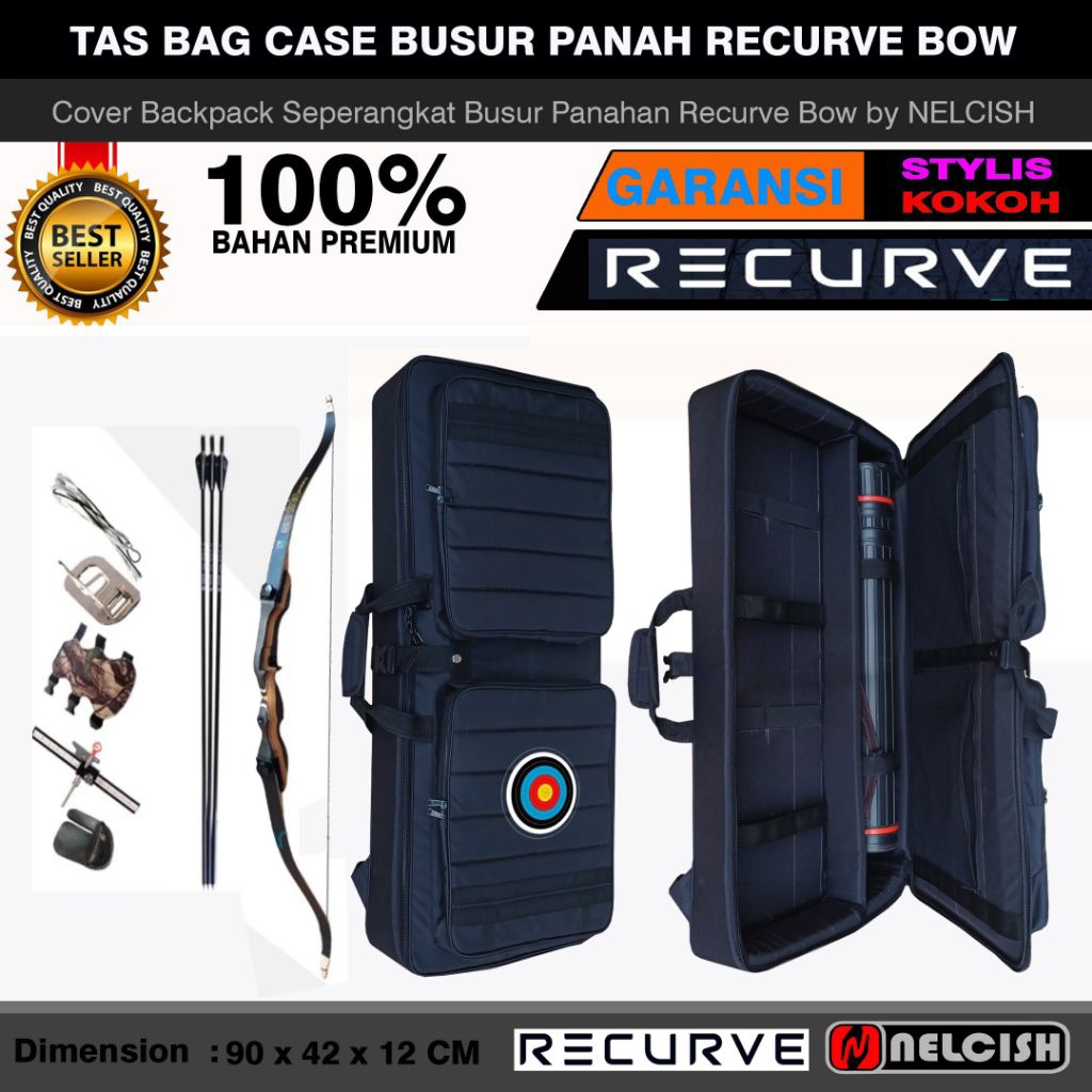 Jual Tas Softcase Busur Panah Recurve Bow Backpack Ransel Seperangkat ...