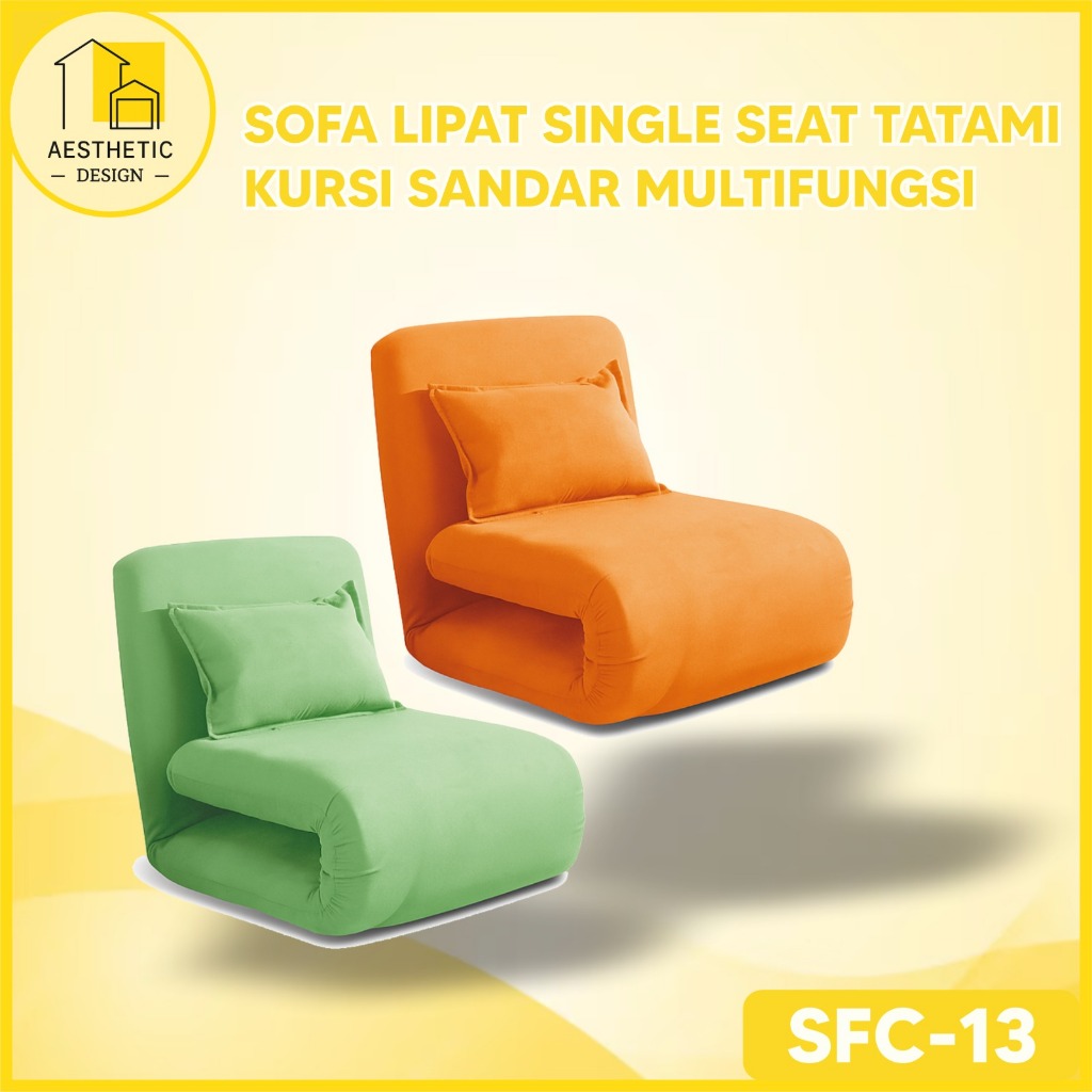 Jual Sofa Lipat Lesehan Single Seat Kursi Lipat Sandaran Kursi Tatami ...