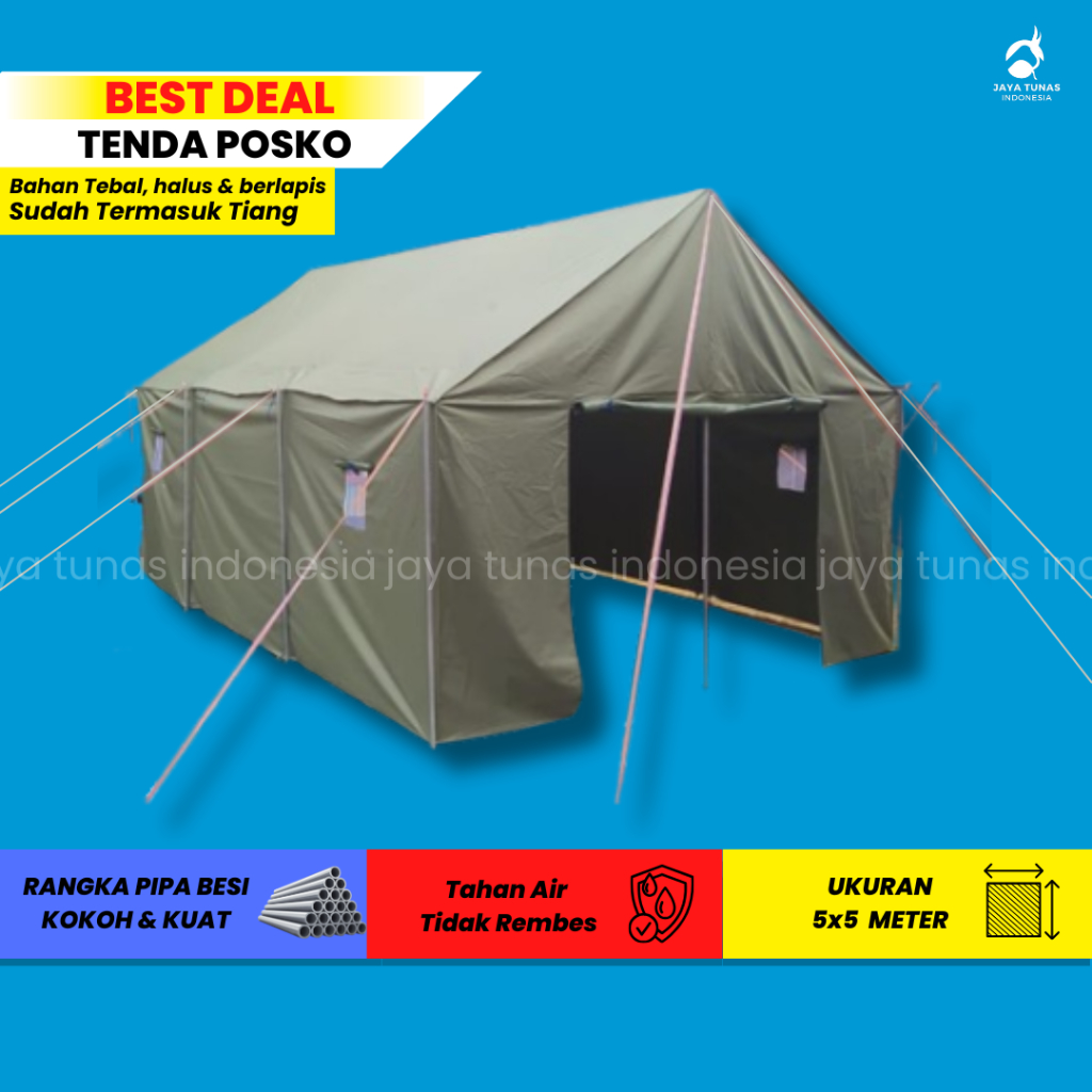 Jual Committee post tent, disaster post tent, large post tent, 5x5 ...