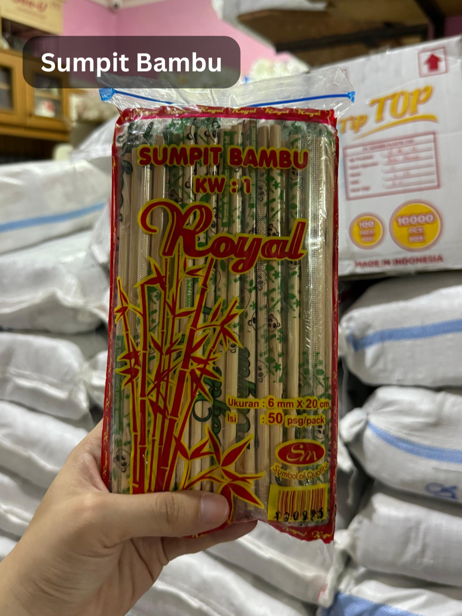 Jual Sumpit Bambu Royal Kualitas Terjamin Isi 50 Pasang (uk. 20cm ...