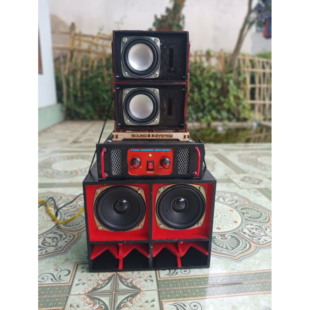 Jual Sound System Miniatur 3 inch sound horeg mini Audio Music Paket ...
