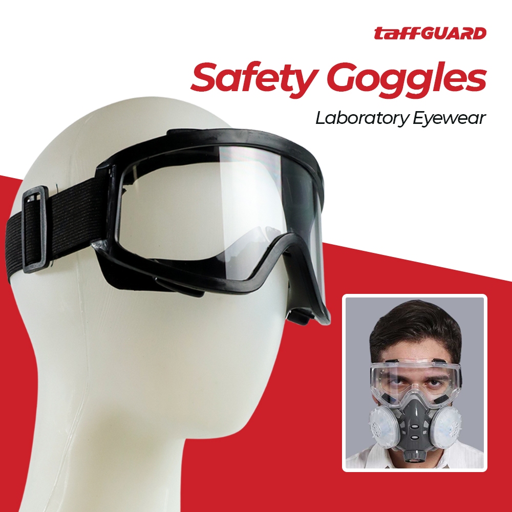 Jual Kacamata Safety Goggles APD Lab Kerja Anti UV Fog Splash Scratch ...