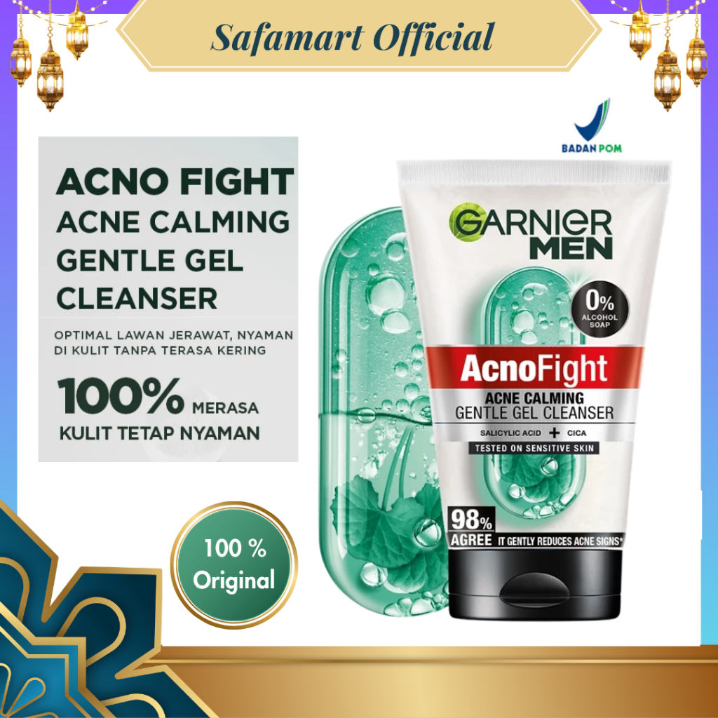 Jual Garnier Men AcnoFight Acne Calming Gentle Low PH Gel Cleanser ...